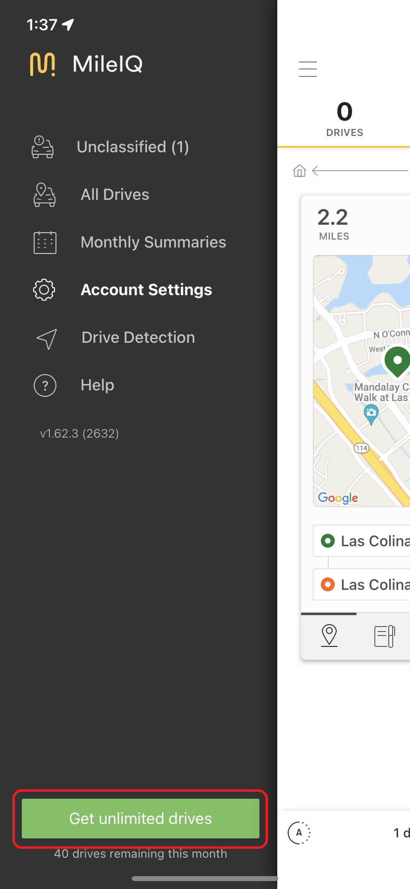 How to upgrade to an Unlimited drives subscription – MileIQ